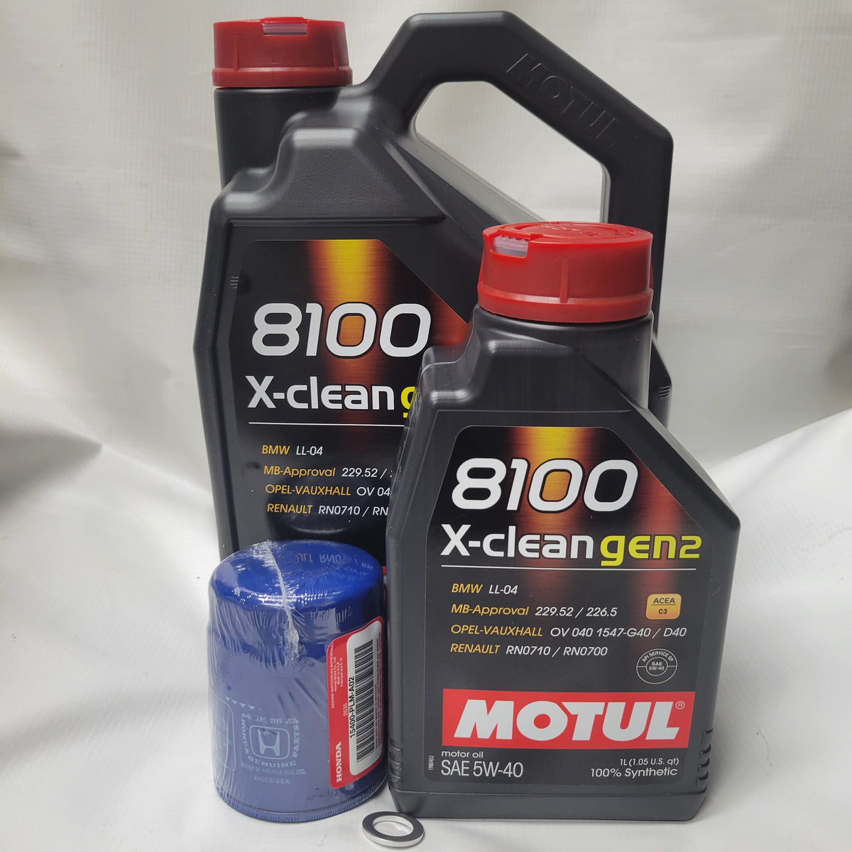 USR 2017+ Civic Type R Oil Change Package - Motul 8100 X-Clean Gen2 5w ...