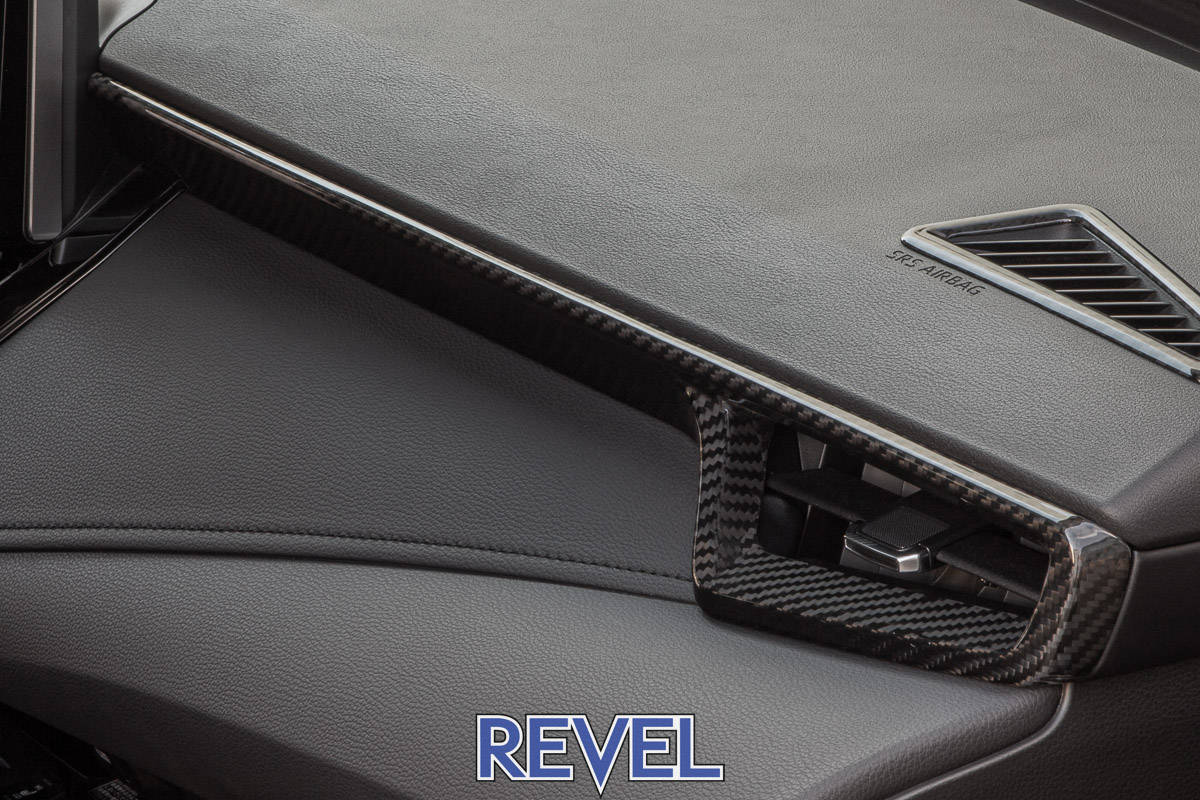 Revel GT Dry Carbon Front A/C Dash Panel Covers - 2023 Toyota GR Corol ...