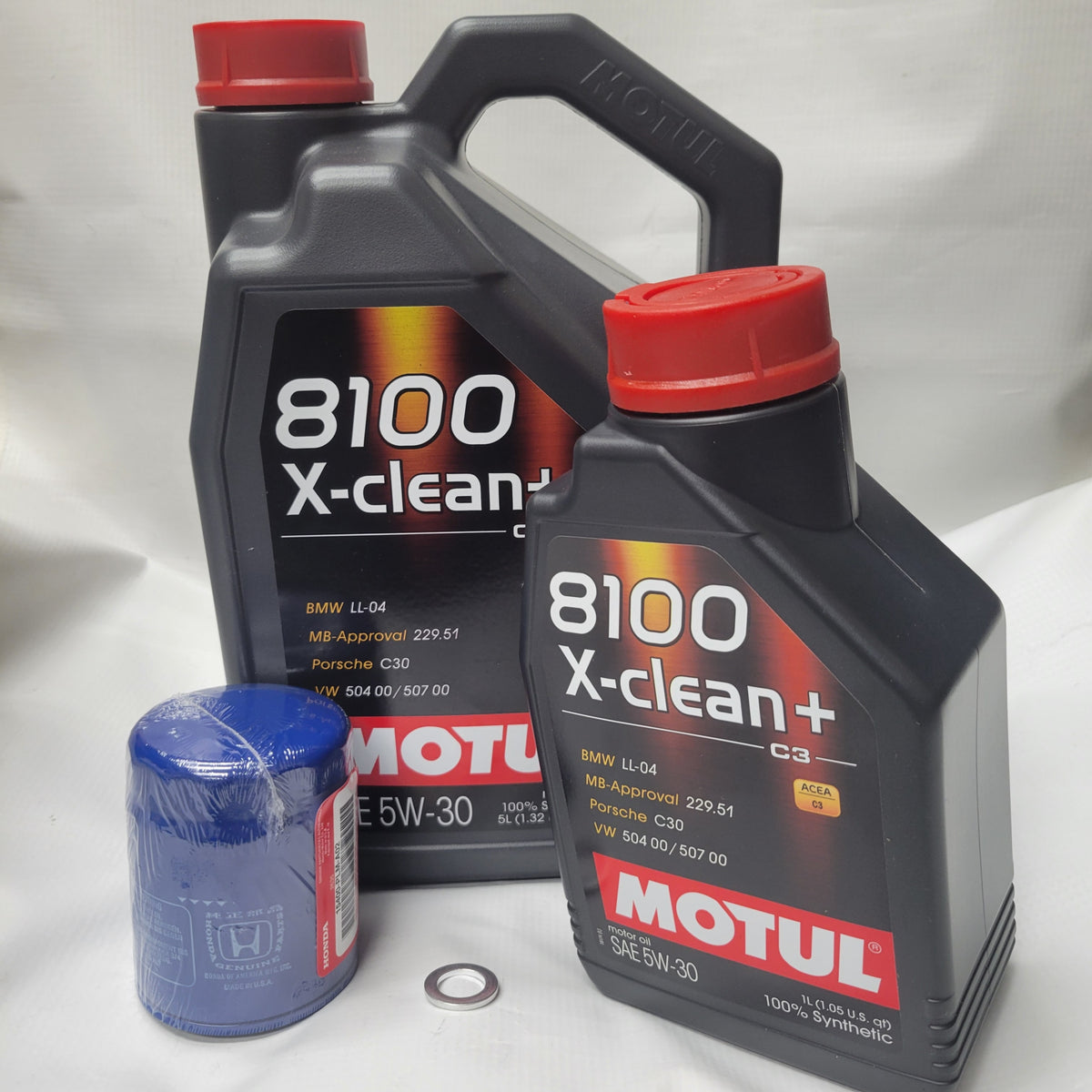 USR 2017+ Civic Type R Oil Change Package - Motul 8100 X-Clean+ 5w-30 ...