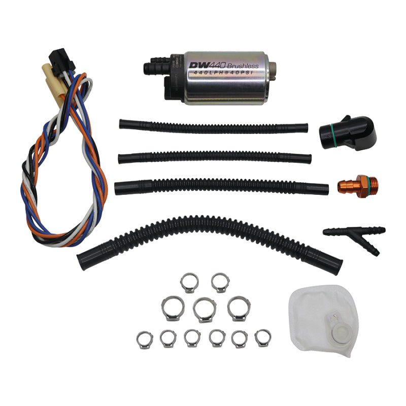 DeatschWerks DW440 Brushless 440lph In-Tank Fuel Pump w/ Install Kit ...