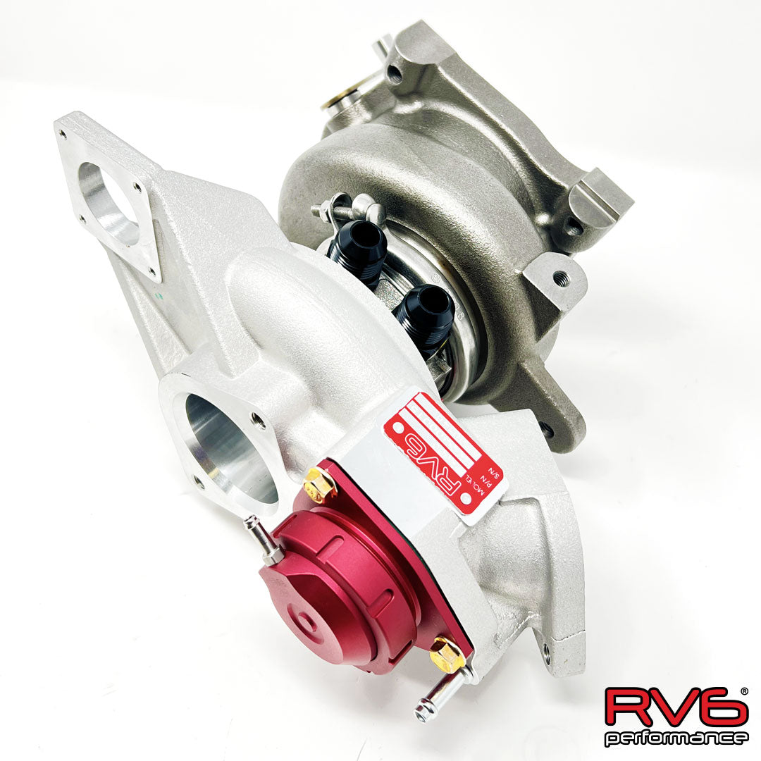RV6 R660 Red Ball Bearing Turbo for FK8/FL5/DE5 2.0T with Bypass Valve ...