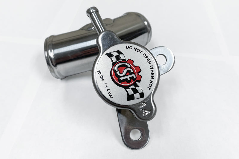 CSF All-Aluminum Filler Neck w/ 1.4 Bar High Pressure Radiator Cap - F ...