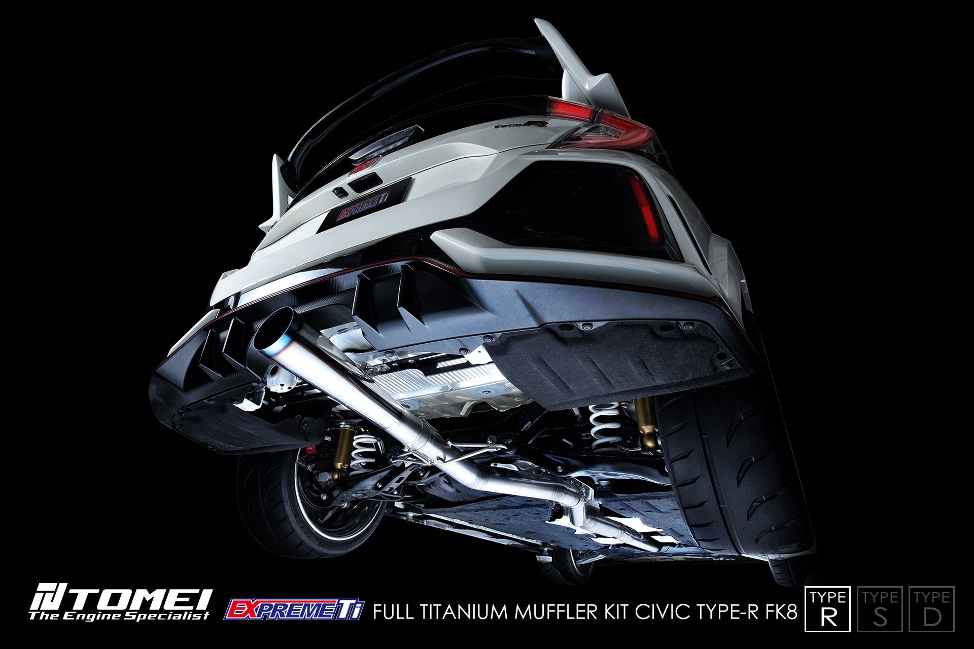 Tomei Full Titanium Muffler Kit Expreme Ti Type-R - Honda Civic Type R ...