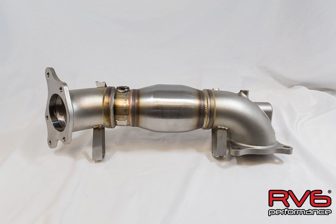 RV6™ High Temp Catted Downpipe for 17+ Civic Type-R 2.0T FK8/FL5/DE5 ...