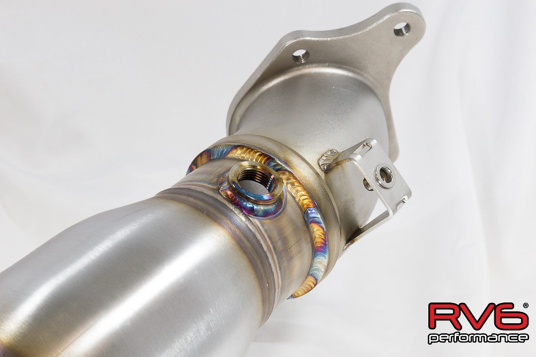 RV6™ High Temp Catted Downpipe for 17+ Civic Type-R 2.0T FK8/FL5/DE5 ...