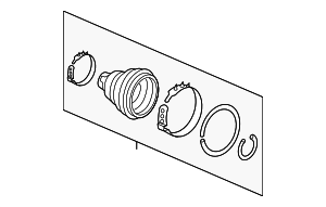 Honda OEM Boot Set, Inboard - 2017+ Civic Type R – United Speed Racing
